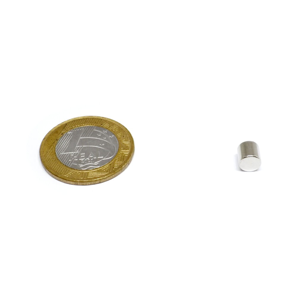 Ímã Neodímio N42 Cilindro 6,35x6,35 mm Força Aprox. 1,5kg - IMAshop ...